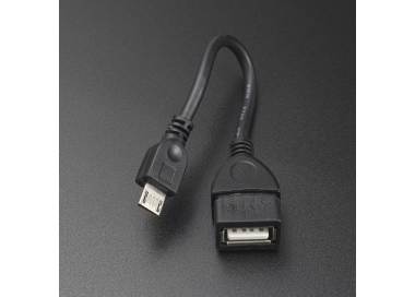 Cable Micro USB Tipo B Macho a USB Tipo A Hembra 10 cm